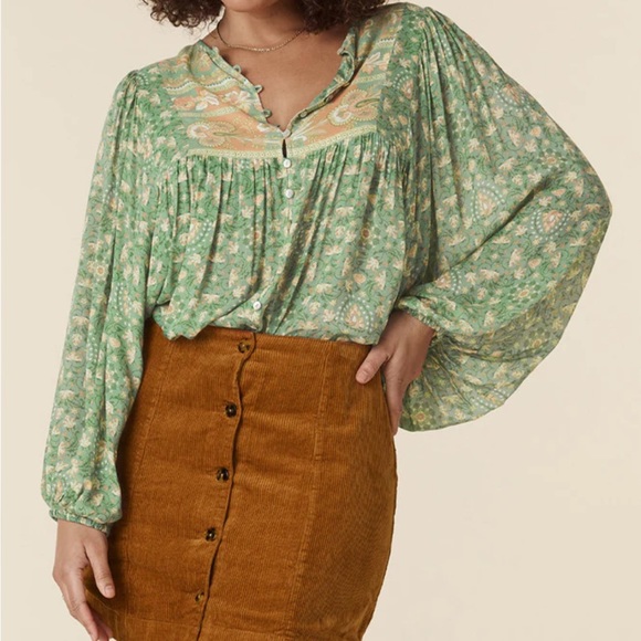 Spell | Tops | Spell Madame Peacock Blouse | Poshmark